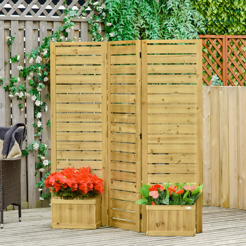 Coolbibila Outsunny Freestanding Outdoor Privacy Screen